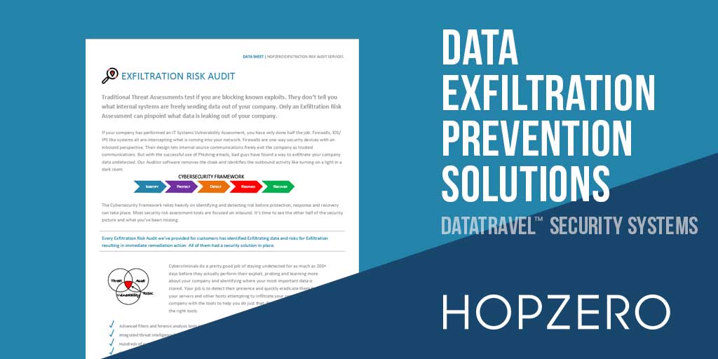 DataTravel™ Exfiltration Risk Audit | HOPZERO